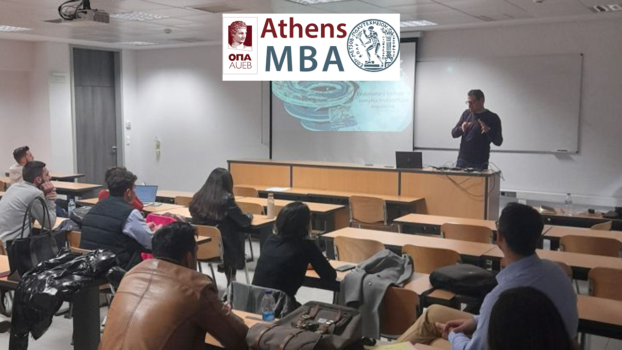 Isidoros Sideridis speaks to AthensMBA students on the socio-economic ...